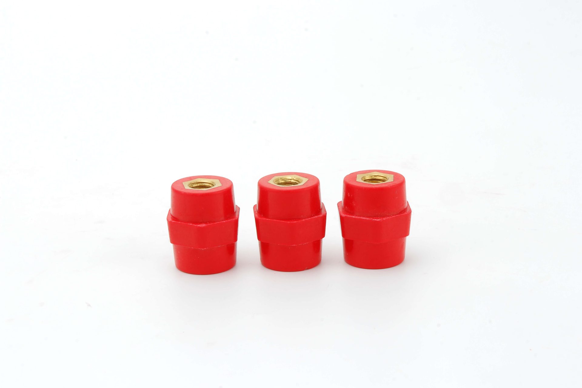 Red M6 Standoff Busbar Support Insulator | Standoff Wire Holder