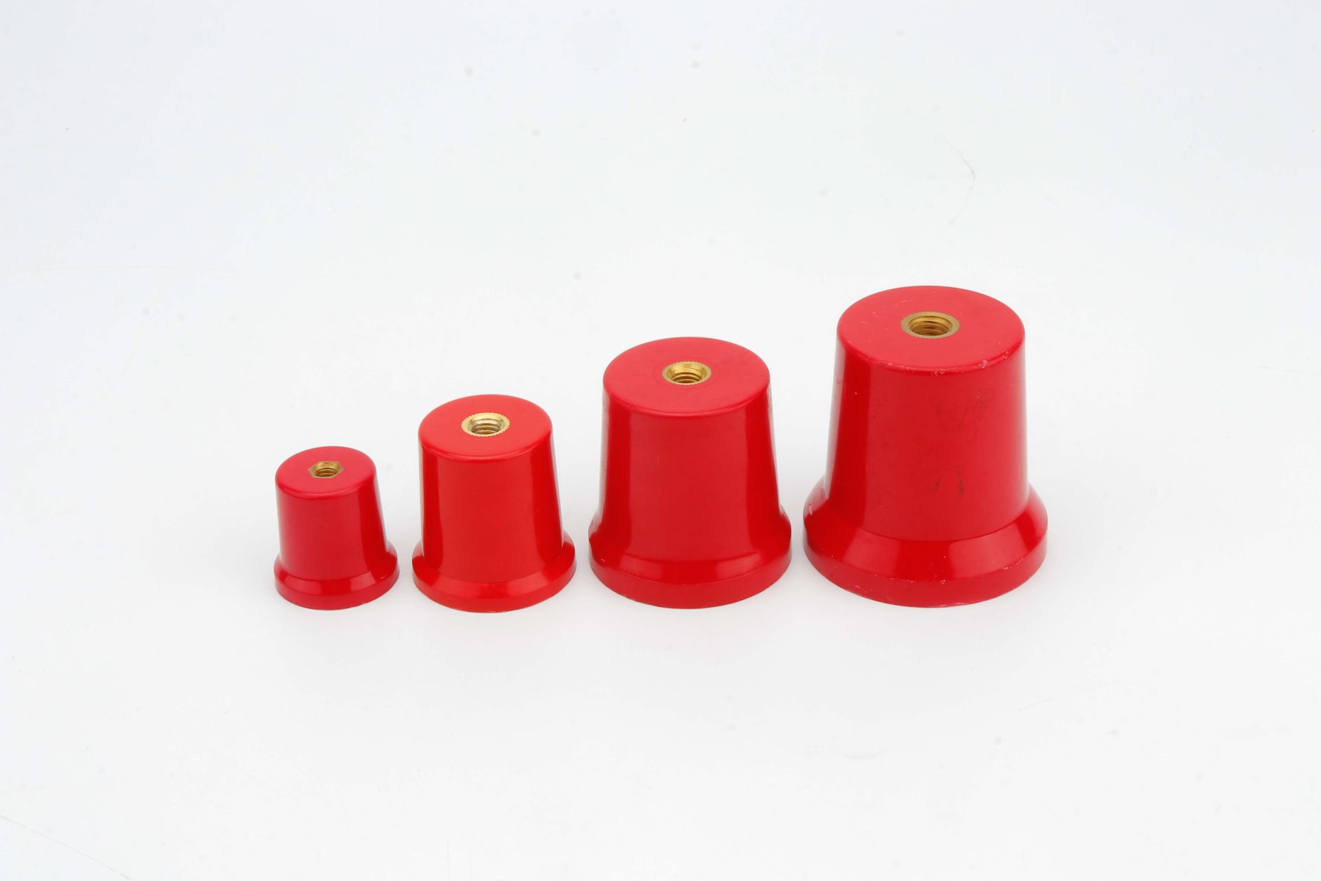 Red Conical Insulator New Energy Busbar Support 40mm DMC